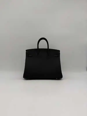 Hermès Togo Leather Palladium Hardware Birkin 25 - Black