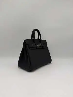 Hermès Togo Leather Palladium Hardware Birkin 25 - Black
