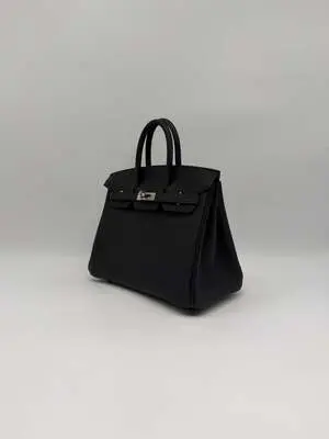 Hermès Togo Leather Palladium Hardware Birkin 25 - Black