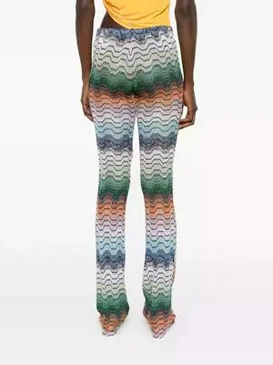 Missoni Zigzag Knit Trousers - Green