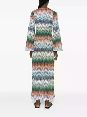 Missoni Zigzag-knit Cut-out Maxi Dress