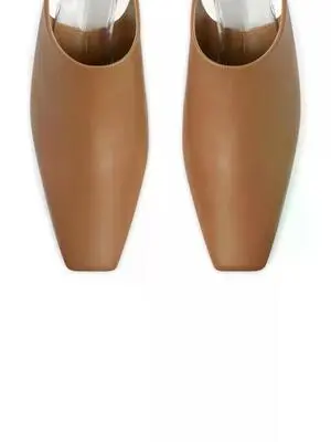 COURREGES Transparent Kitten-heel Slingback Pumps