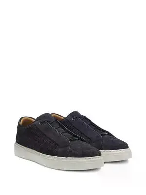 BOSS Textured Lace-up Sneakers