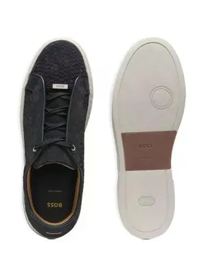 BOSS Textured Lace-up Sneakers