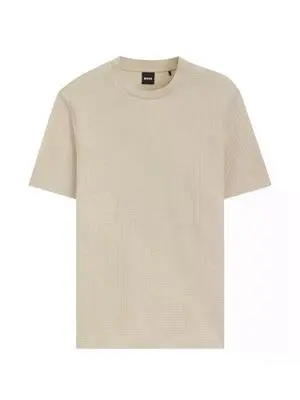 BOSS Textured Crew-neck T-shirt