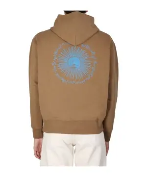 SUNFLOWER Long-sleeved Hooded Sweatshirt With Back Graphic