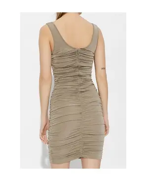 Givenchy Ruched Square Neck Mini Dress