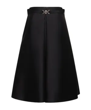 Versace Metal Logo Detail Mini Dress - Black