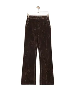 Loewe Bootleg Jeans In Denim - Brown