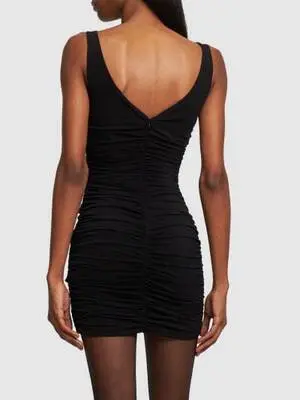 Magda Butrym Rose Embellished Ruched Dress