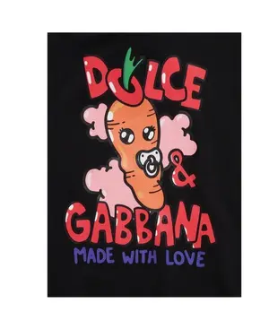 Dolce & Gabbana Printed Hooded Sweatshirt Dress