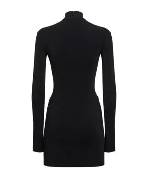 MUGLER High-neck Cut-out Mini Dress