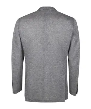 LARDINI Flower-pin Blazer - Grey