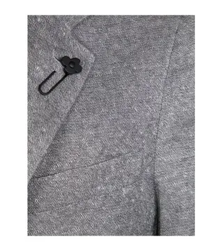 LARDINI Flower-pin Blazer - Grey
