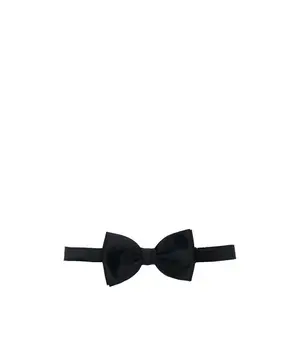 Tagliatore Hook And Eye Fastened Papillon Bow Tie - Black