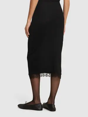 THE ROW Indira Skirt With Lace Details