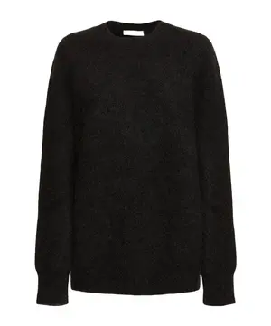 THE ROW Round Neck Sweater - Black