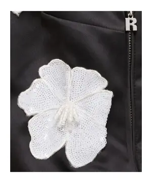 ROTATE BY BIRGER CHRISTENSEN Embellished Floral Applique Camisole