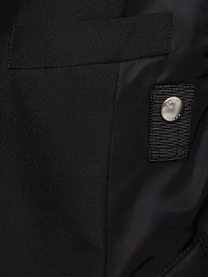 Sacai Double-breasted Blazer With Zip Detail