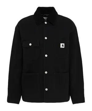 Carhartt Work In Progress Long-sleeved Collared Jacket - Black
