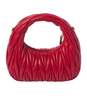 Miu Miu Wander Matelassé Nappa Leather Hobo Mini-bag