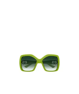Gucci Gucci Square Frame Sunglasses Green
