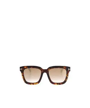 TOM FORD Square Frame Sunglasses - Nude