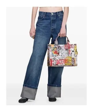 Marc Jacobs The Pop Americana Canvas Medium Tote Bag