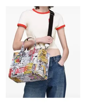Marc Jacobs The Pop Americana Canvas Medium Tote Bag