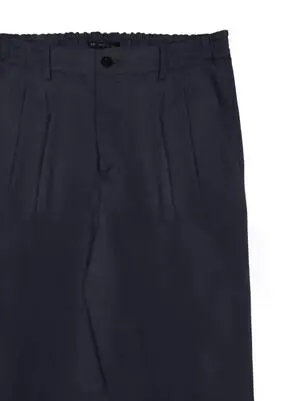LOW BRAND Pleated Elasticated-waistband Trousers