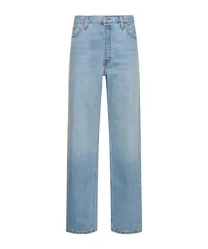 RE/DONE Low-rise Jeans With Button Fly And Faded Wash
