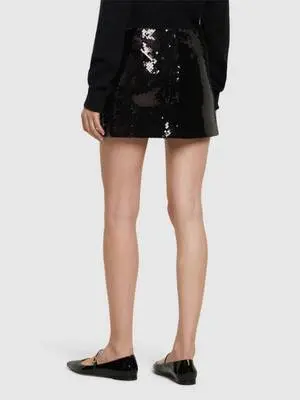 16Arlington Quattro Sequin Mini Skirt