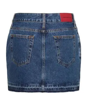 Alessandra Rich Embellished Denim Mini Skirt