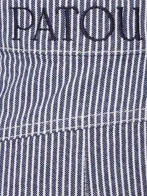 PATOU Striped Denim Shorts