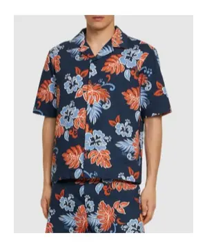 Maison Kitsuné Short-sleeved Printed Shirt