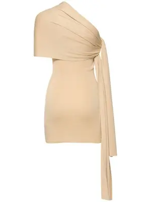 AYA MUSE Knitted Dress With Detachable Scarf