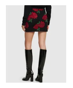 Giuseppe Di Morabito Rose Jacquard Knit Skirt