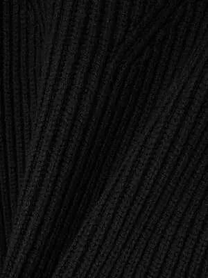 JIL SANDER Ribbed Knit Turtleneck Sweater With Split Hem