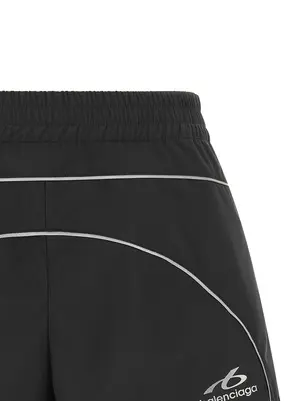 Balenciaga Techwear Tracksuit Shorts With Reflective Piping