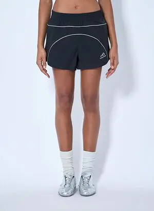 Balenciaga Techwear Tracksuit Shorts With Reflective Piping