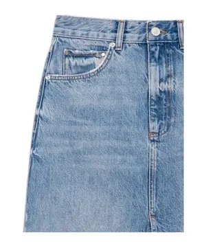 ANINE BING Mid-rise Denim Skirt With Classic Five-pocket Design