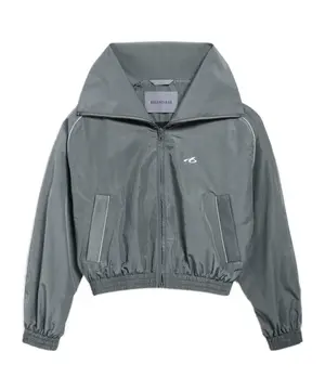 Balenciaga High Collar Track Jacket - Like Gray