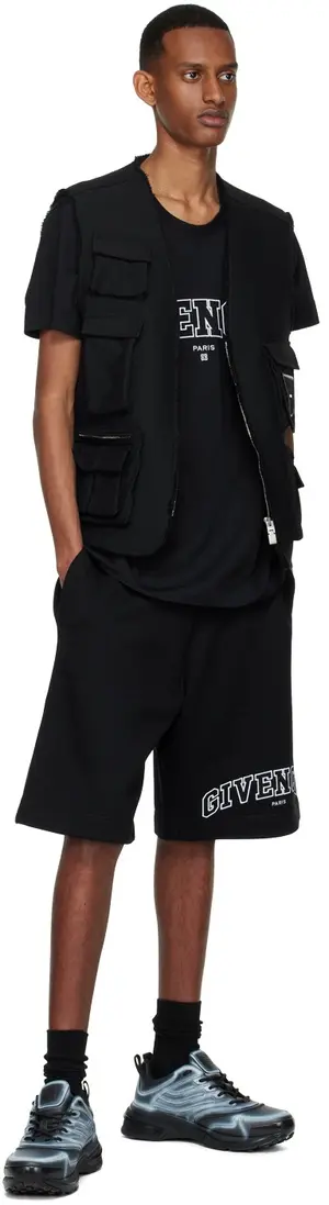Givenchy Cotton Shorts With Logo Embroidery