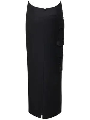 AYA MUSE Mid-length Cargo Skirt With Slit Detail