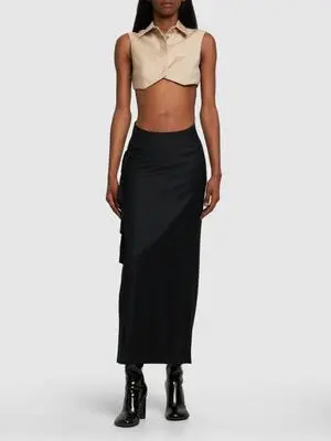 AYA MUSE Mid-length Cargo Skirt With Slit Detail