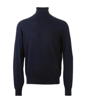 Brunello Cucinelli Brunello Cucinelli Long Sleeve Turtleneck Jumper Blue