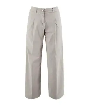 Fabiana Filippi Wide-leg Cropped Trousers - Gray