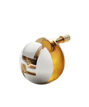 Fendi Ff Sphere Earring - Silver And Gold