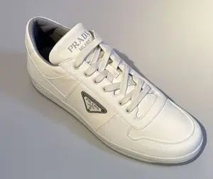 Prada Downtown Lace-up Sneakers - Ivory