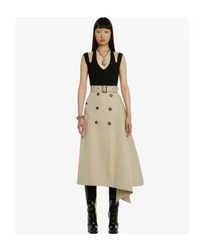 Alexander McQueen V-neck Cut-out Knit Top